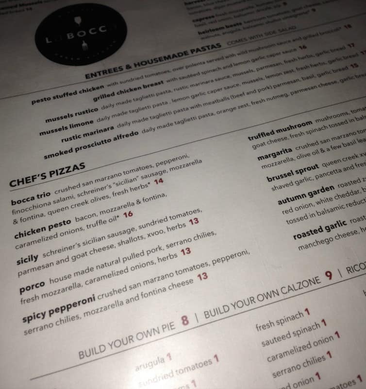 Where to Eat in Scottsdale: La Bocca Wine Bar and Urban Kitchen