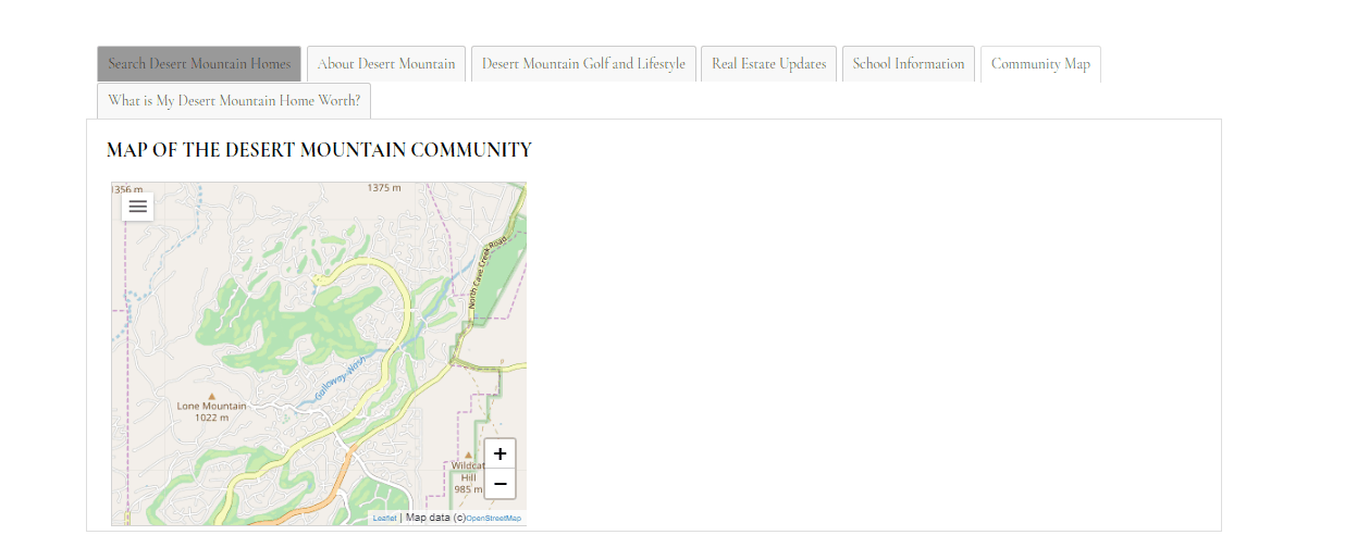 New Interactive Scottsdale Golf Community Map