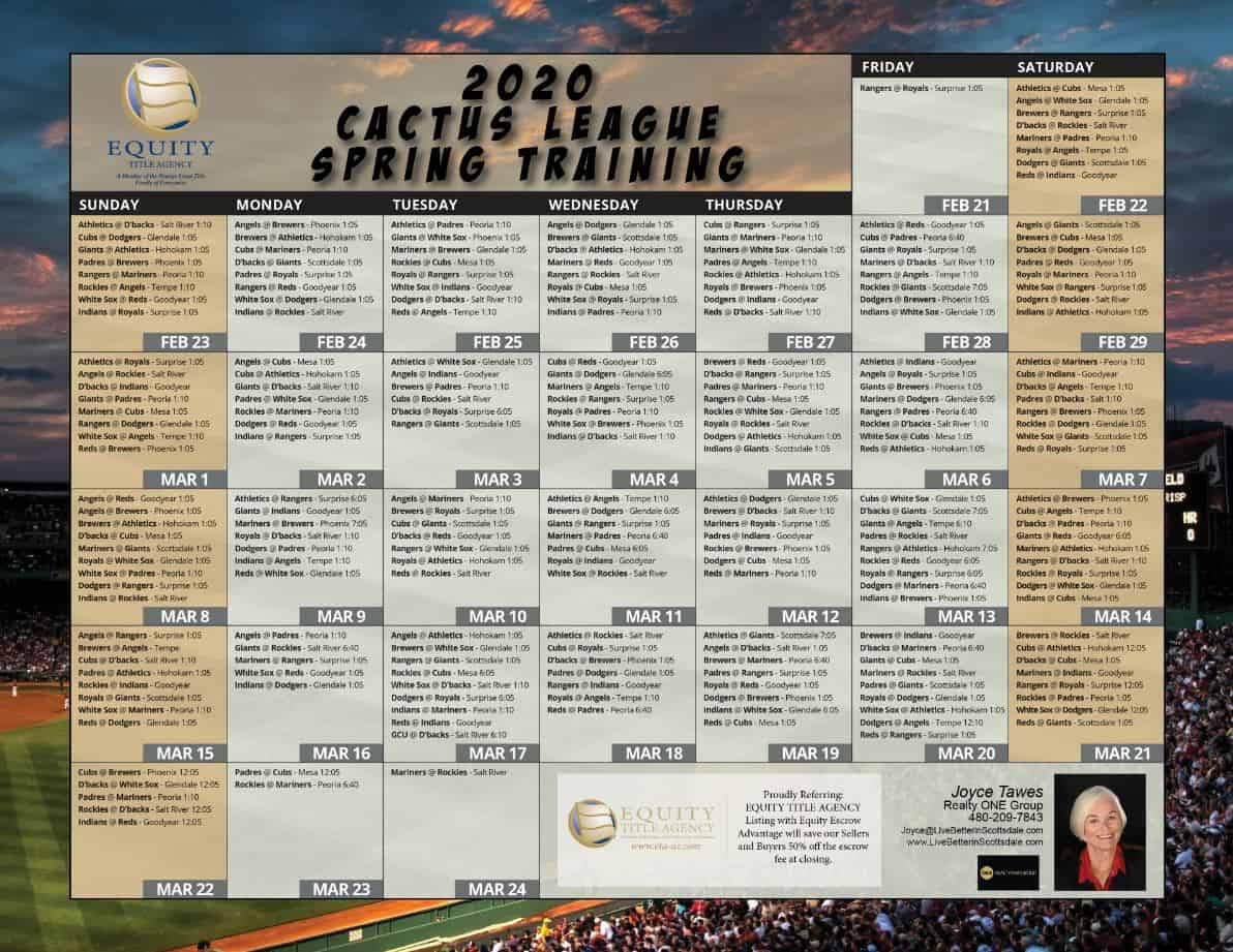 Spring Training 2020 Is Here!
